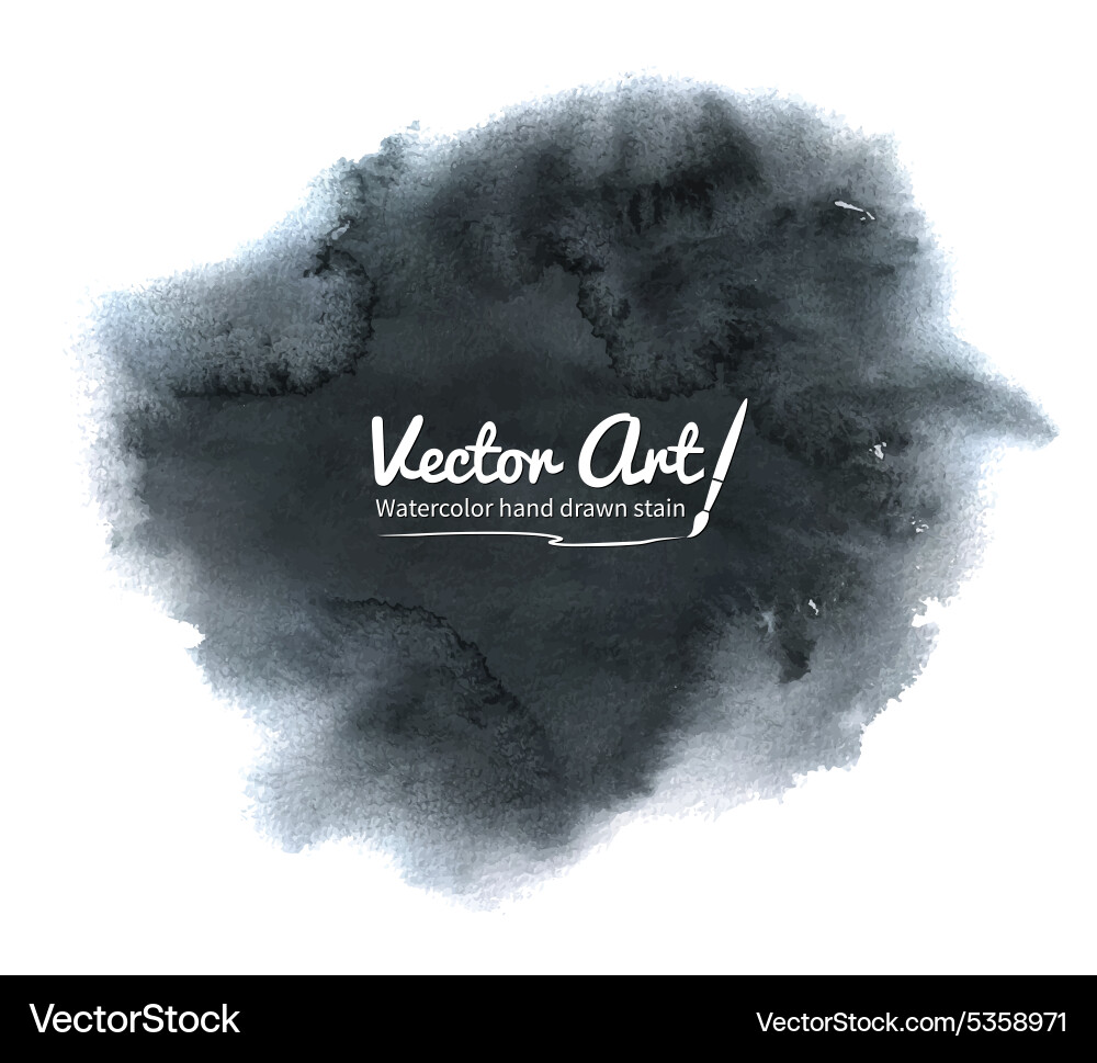 Watercolor Stain Texture Royalty Free Vector Image
