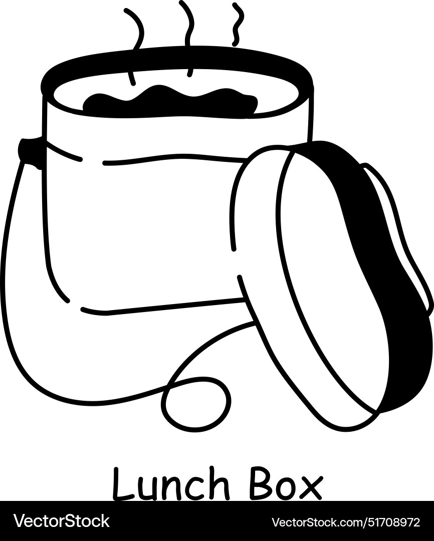 Lunch box Royalty Free Vector Image - VectorStock