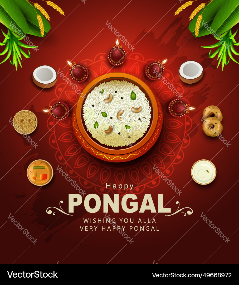 Pongal design 2023 Royalty Free Vector Image - VectorStock