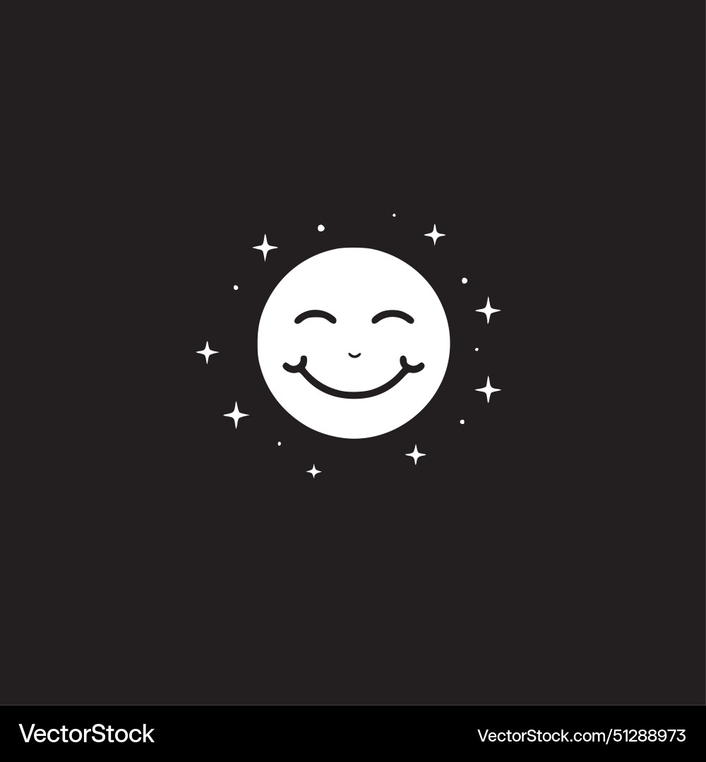 Moon - minimalist and simple silhouette Royalty Free Vector