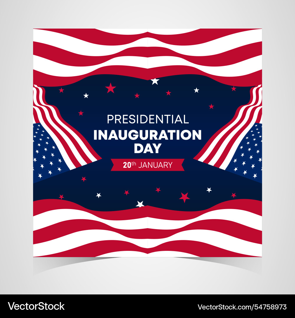 Presidential inauguration day web banner Vector Image