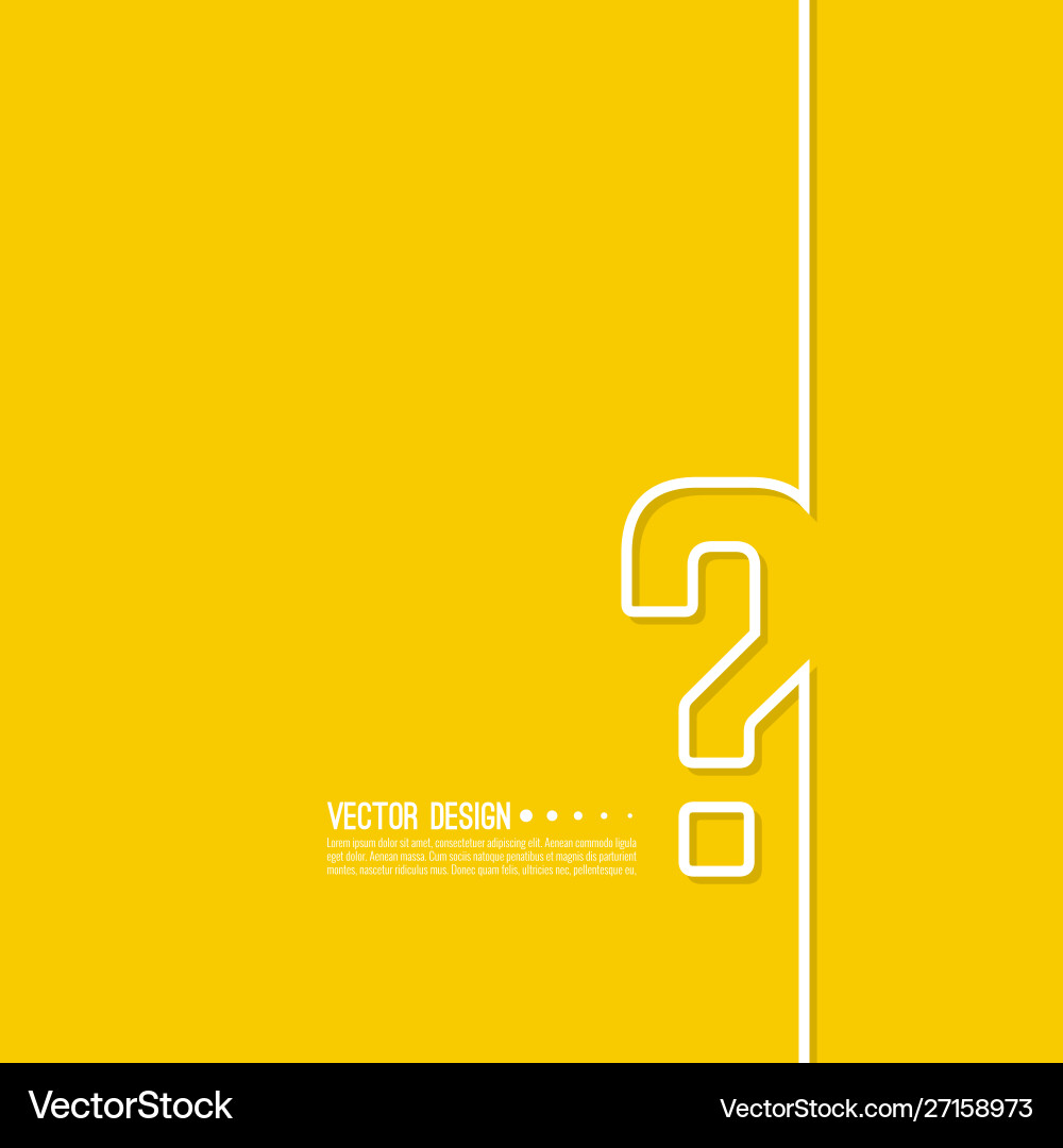 Question mark icon Royalty Free Vector Image - VectorStock