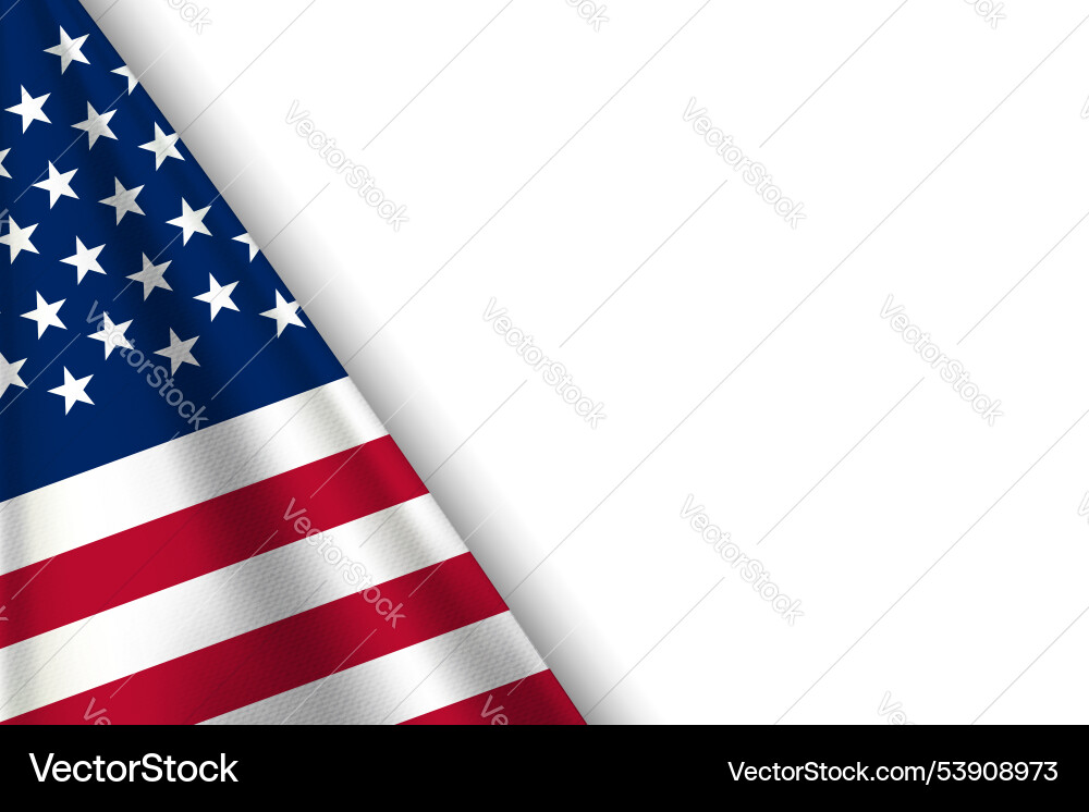 Usa flag with original color Royalty Free Vector Image