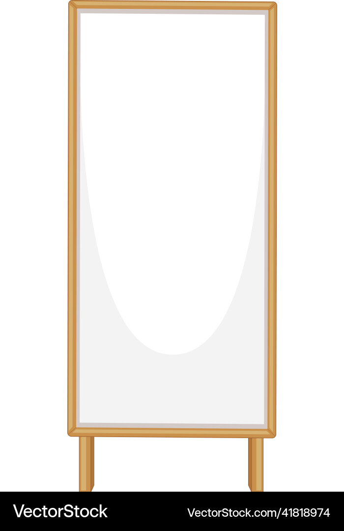 Empty wooden sign banner isolated Royalty Free Vector Image