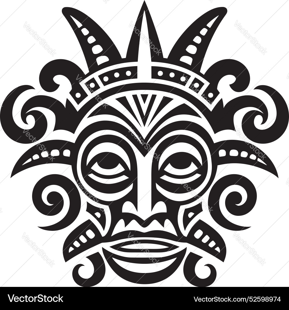 Indigenous impressions logo inspired by dayak Vector Image