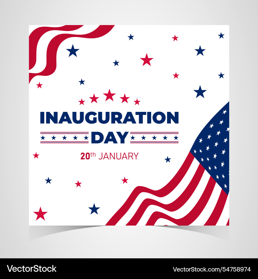 Presidential inauguration day web banner Vector Image