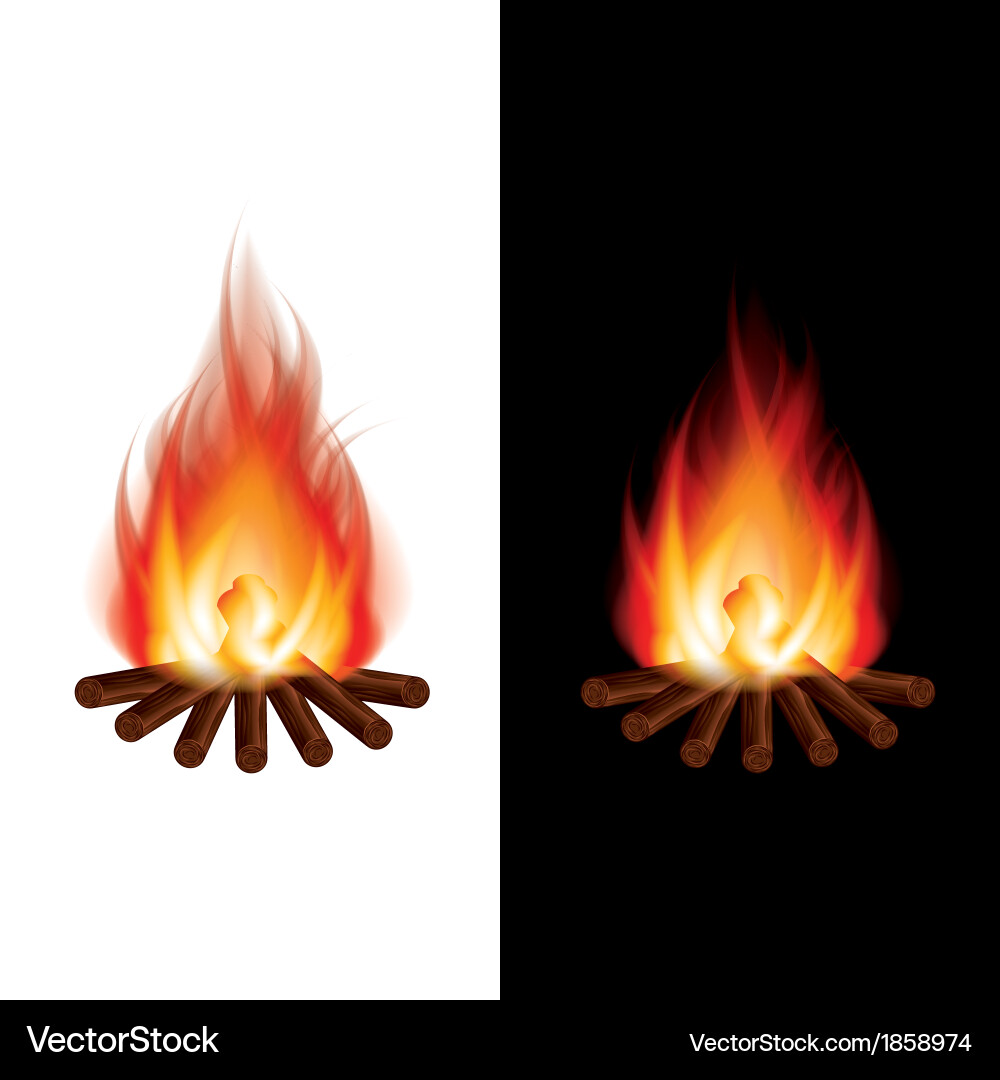 Rustic Bonfire Night Royalty Free Vector Image