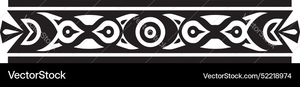 Time honored traditions black icon for border Vector Image