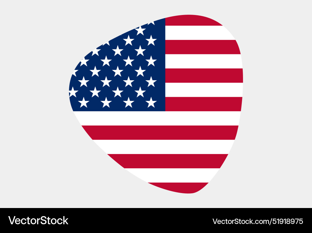 American flag sign Royalty Free Vector Image - VectorStock