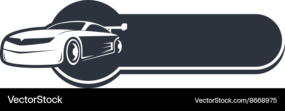 Classic car banner template Royalty Free Vector Image