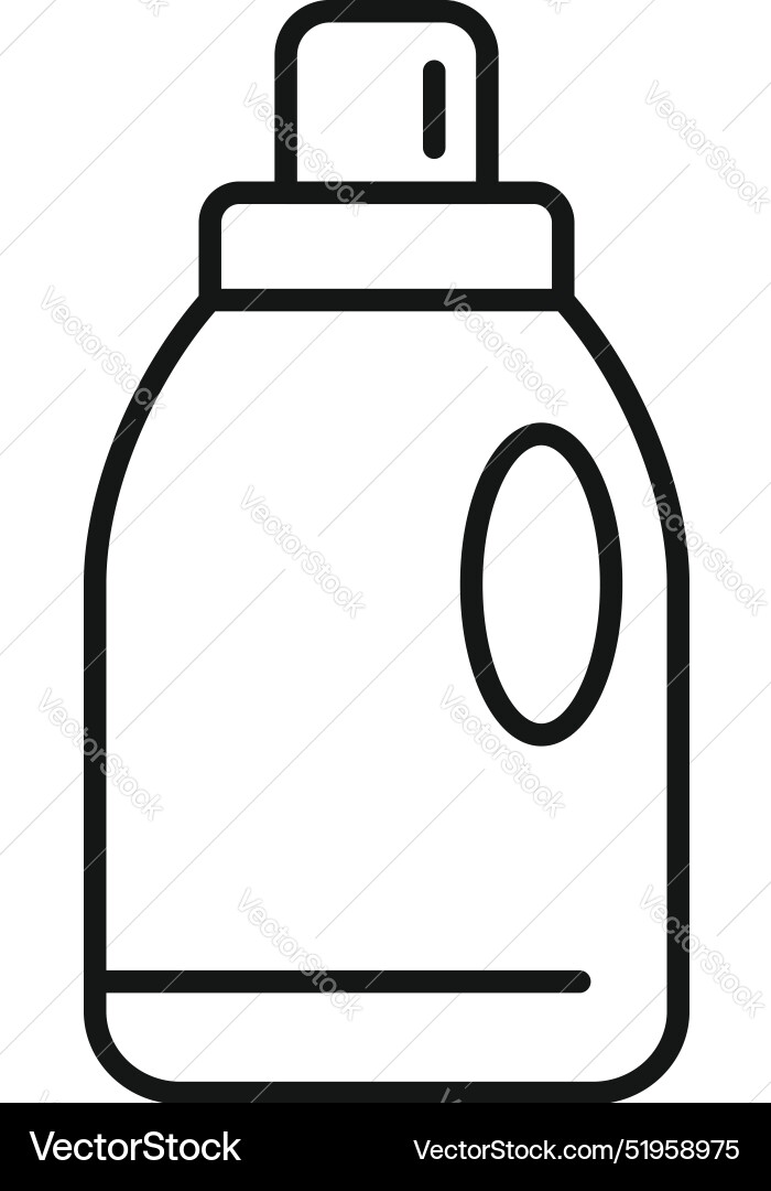 Laundry detergent bottle icon representing Vector Image