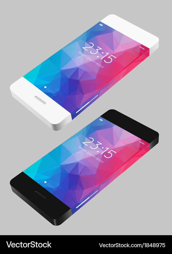 Template phone Royalty Free Vector Image - VectorStock