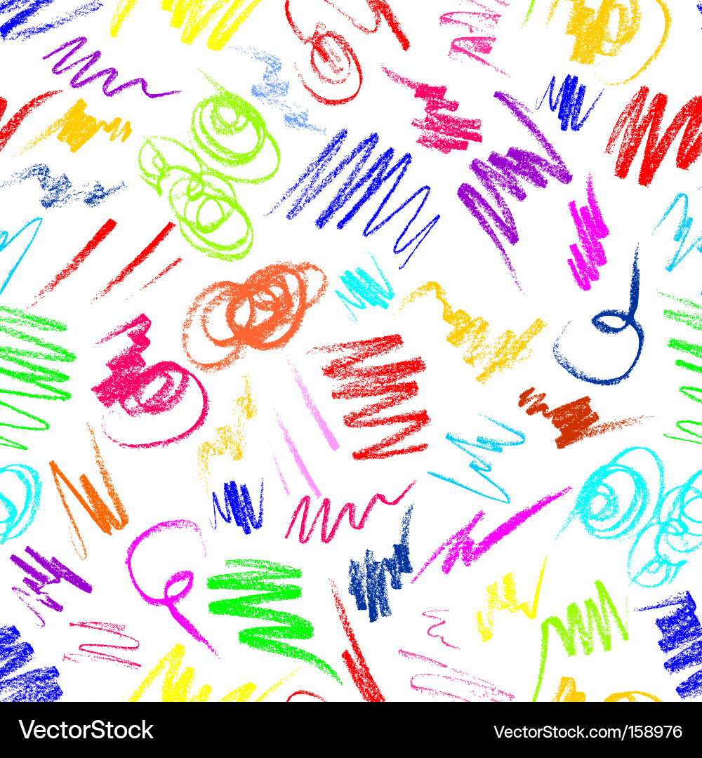 Colorful Crayon Marks Royalty Free Vector Image