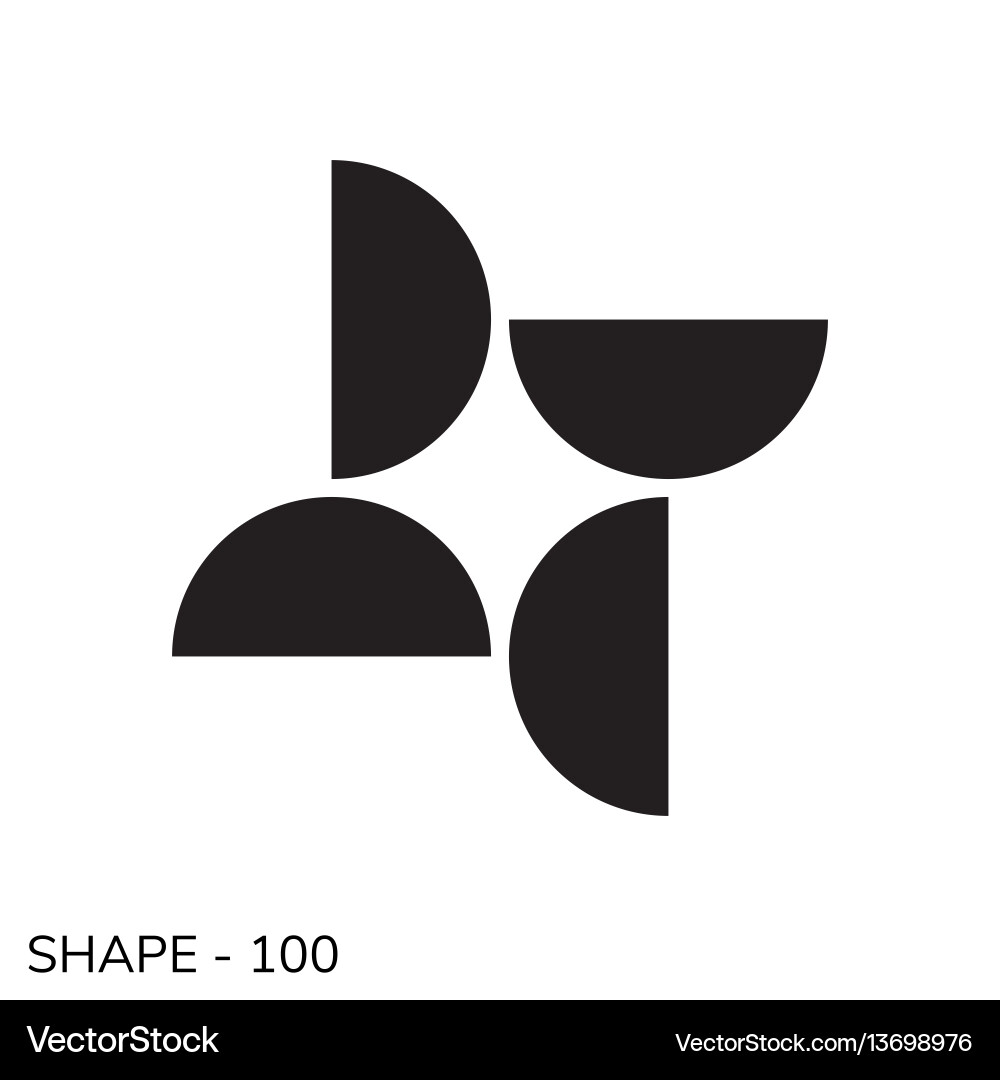 Einfache Geometrie Form Lizenzfreies Vektorbild