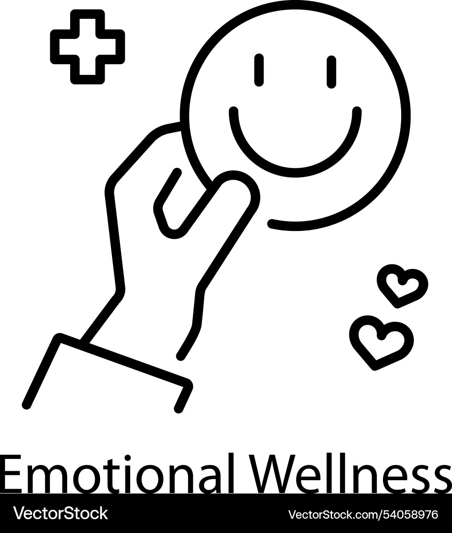 Emotional wellness Royalty Free Vector Image - VectorStock
