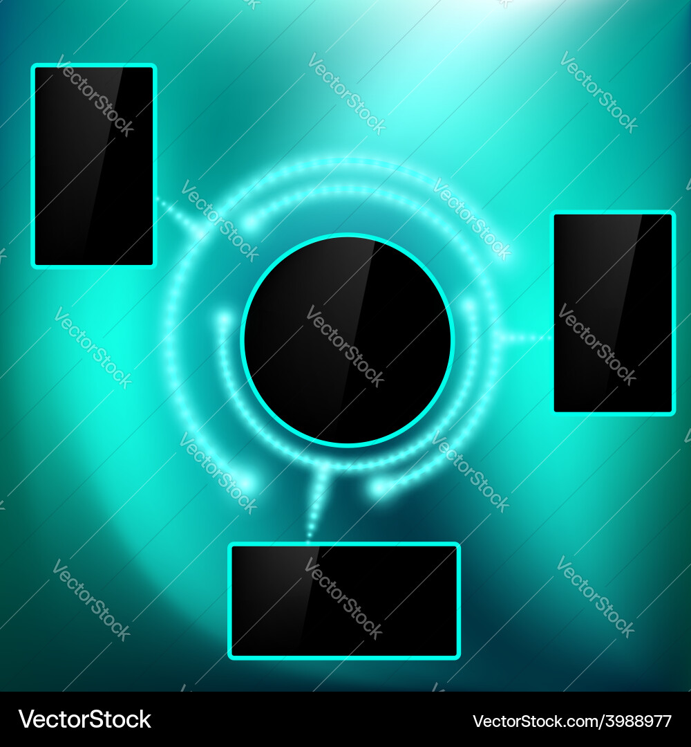 Abstract background with a black screen Royalty Free Vector