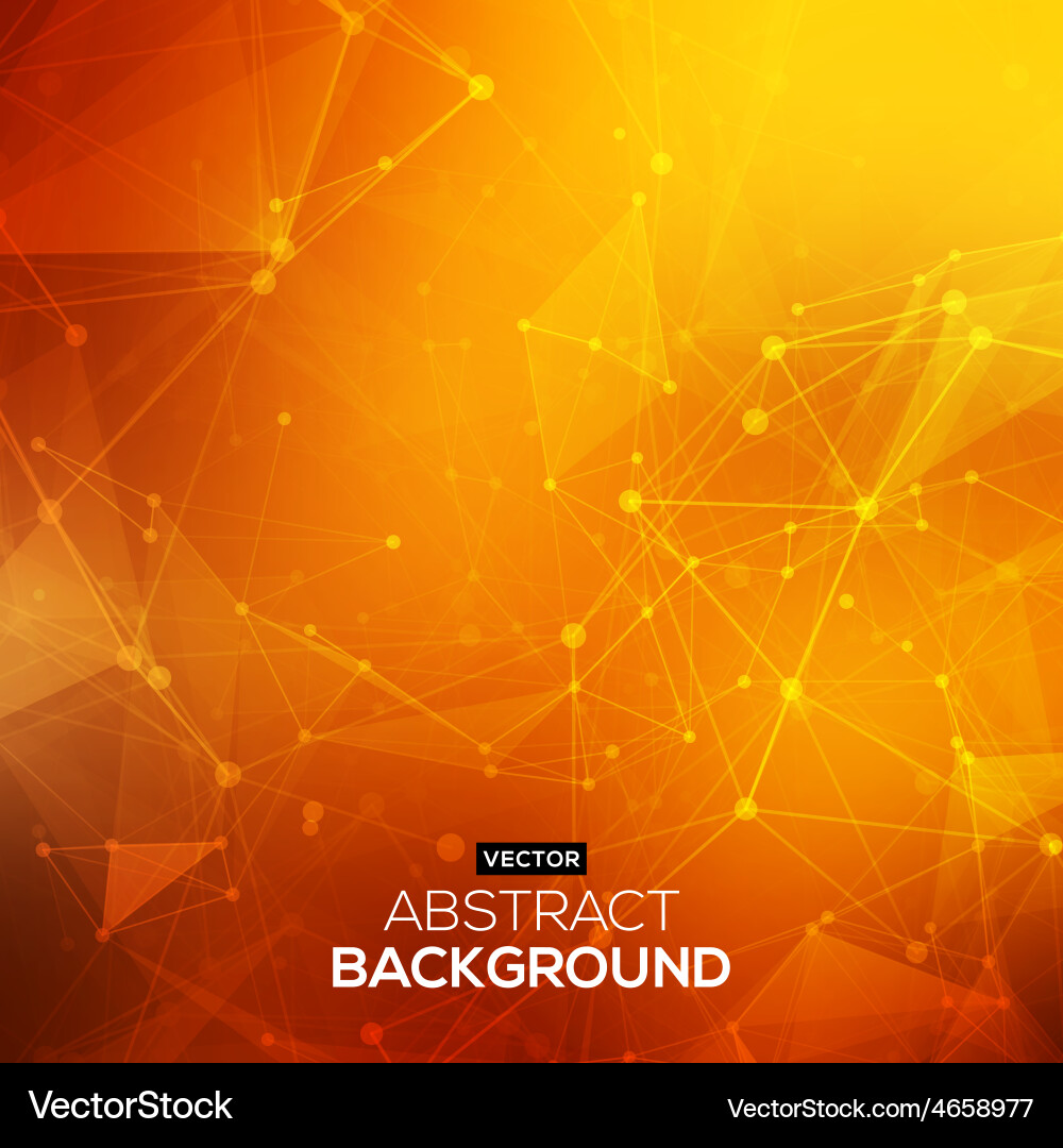 Abstract Low Poly Orange Red Background Royalty Free Vector