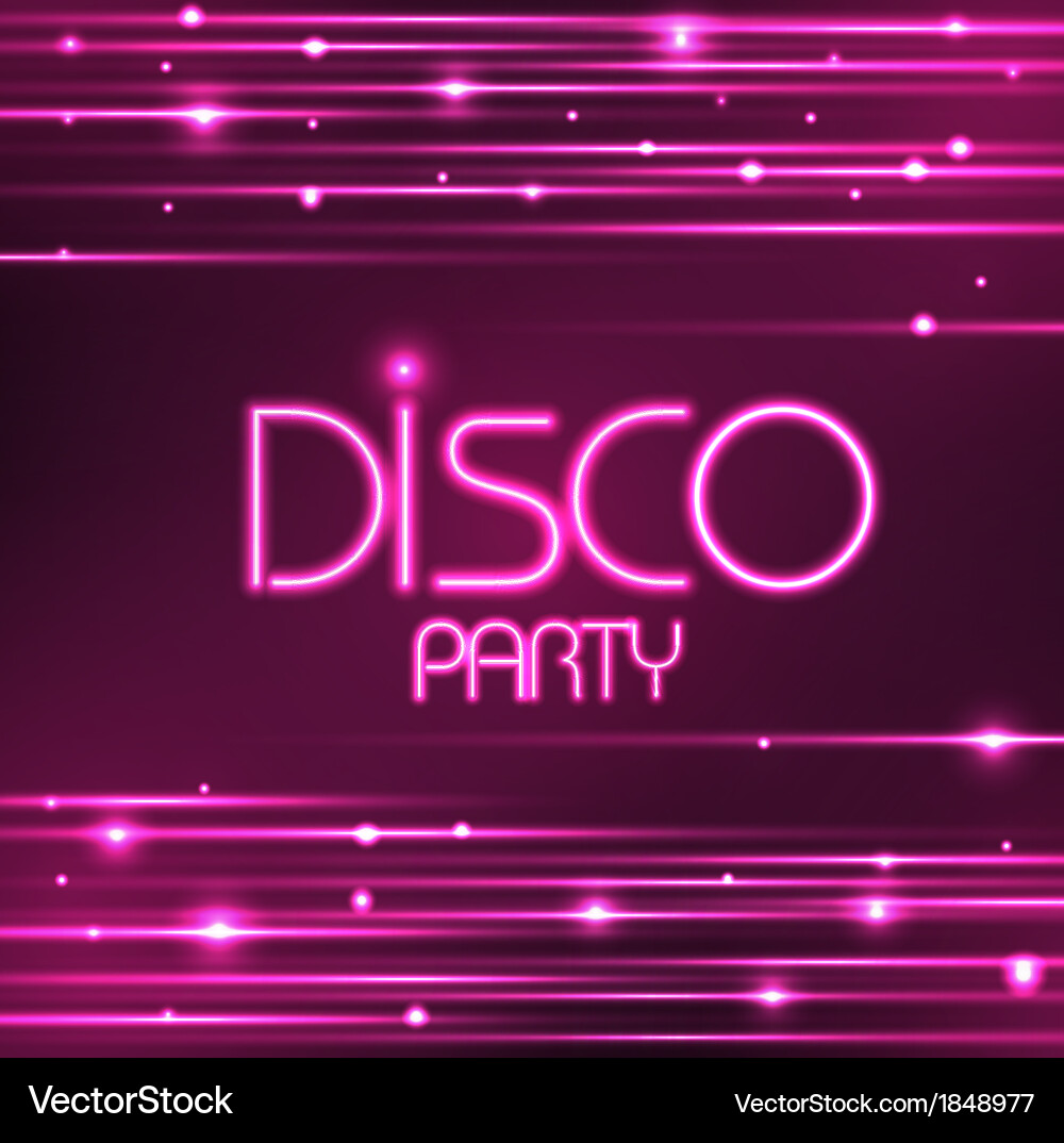 Disco background Royalty Free Vector Image - VectorStock