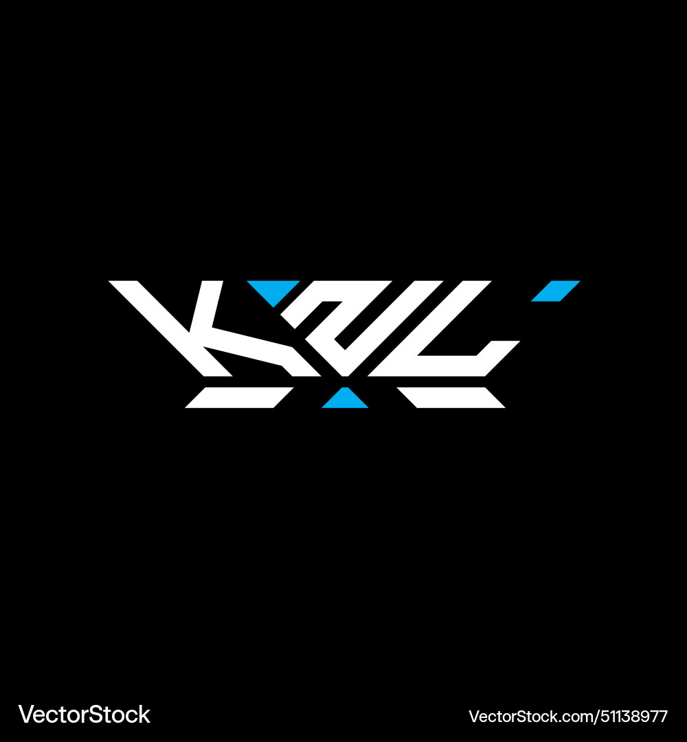 Knl letter logo design knl simple and modern logo Vector Image