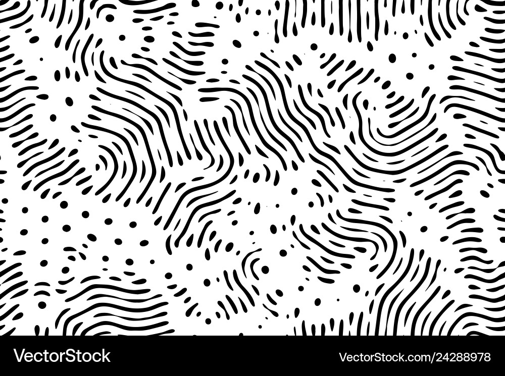 Diffusion reaction seamless pattern black Vector Image