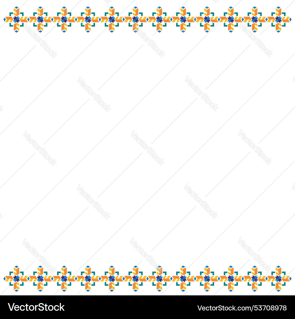 Native america border design Royalty Free Vector Image