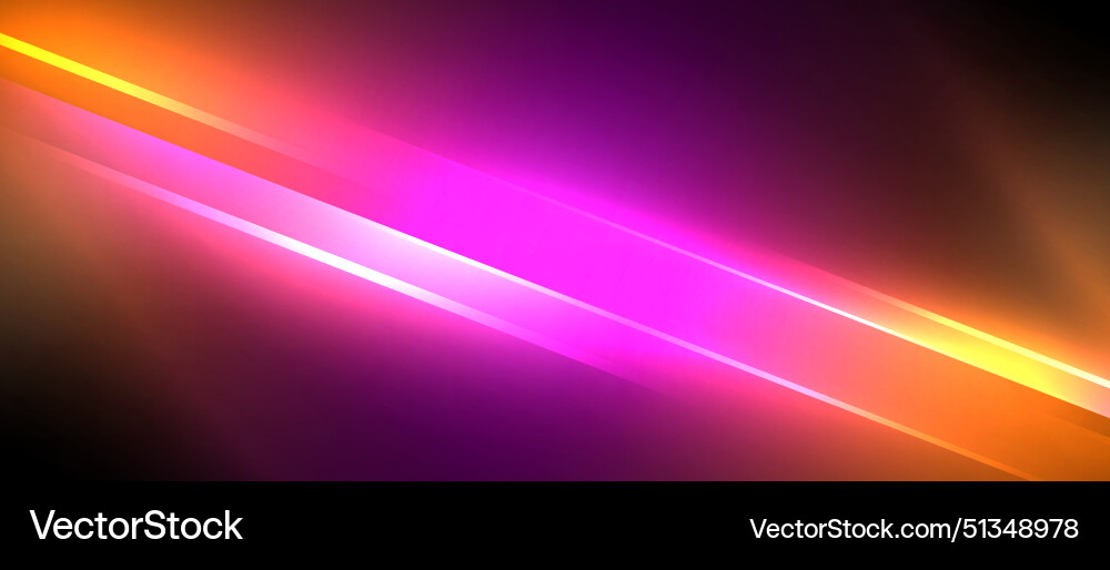 Neon dynamic diagonal light rays background Vector Image