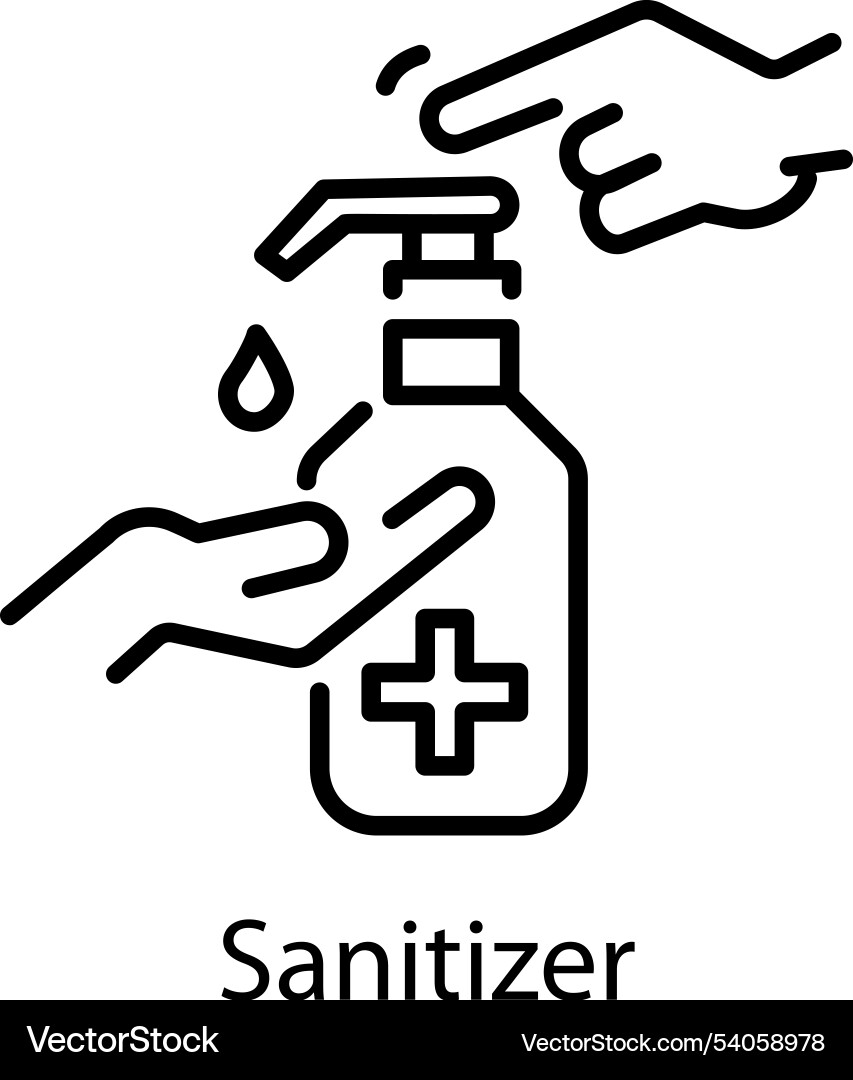 Sanitizer Royalty Free Vector Image - VectorStock