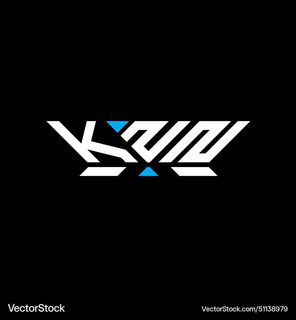 Knn letter logo design knn simple and modern logo Vector Image