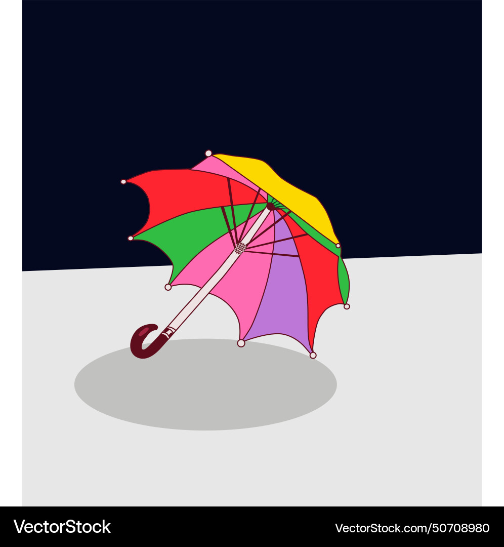 Beautiful umbrella Royalty Free Vector Image - VectorStock