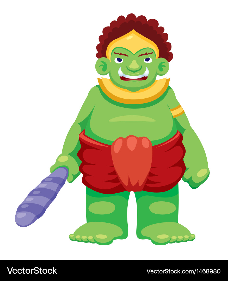 Cartoon Giant Lizenzfreies Vektorbild - VectorStock