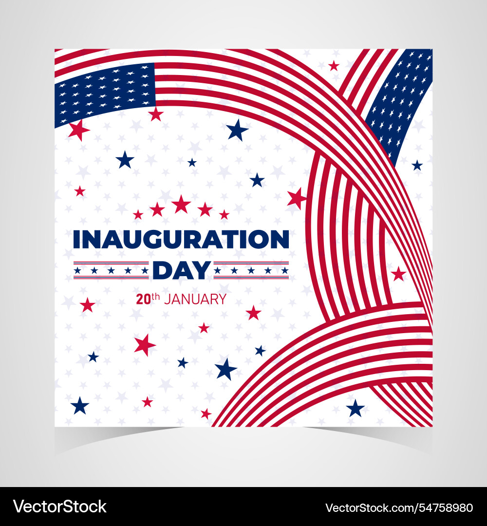 Presidential inauguration day web banner Vector Image