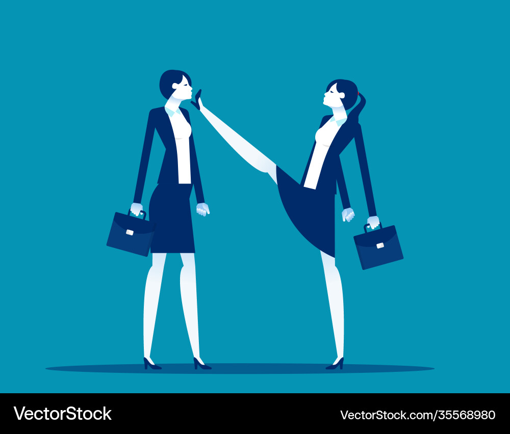 Showing inappropriate behavior to colleagues Vector Image