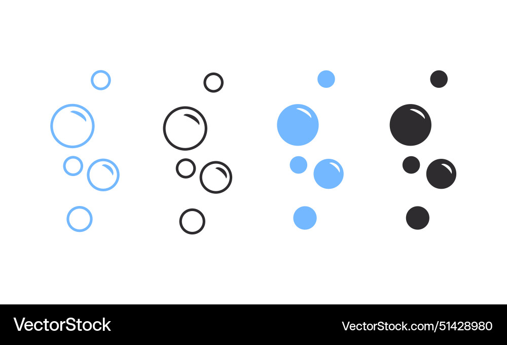 Water bubble icon Royalty Free Vector Image - VectorStock