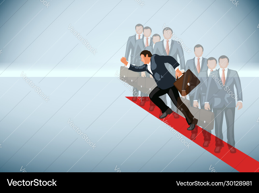 Business run 2 Royalty Free Vector Image - VectorStock