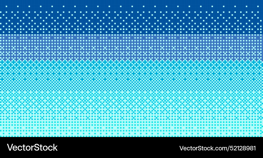 Pixel seamless gradient background retro 8 bit Vector Image