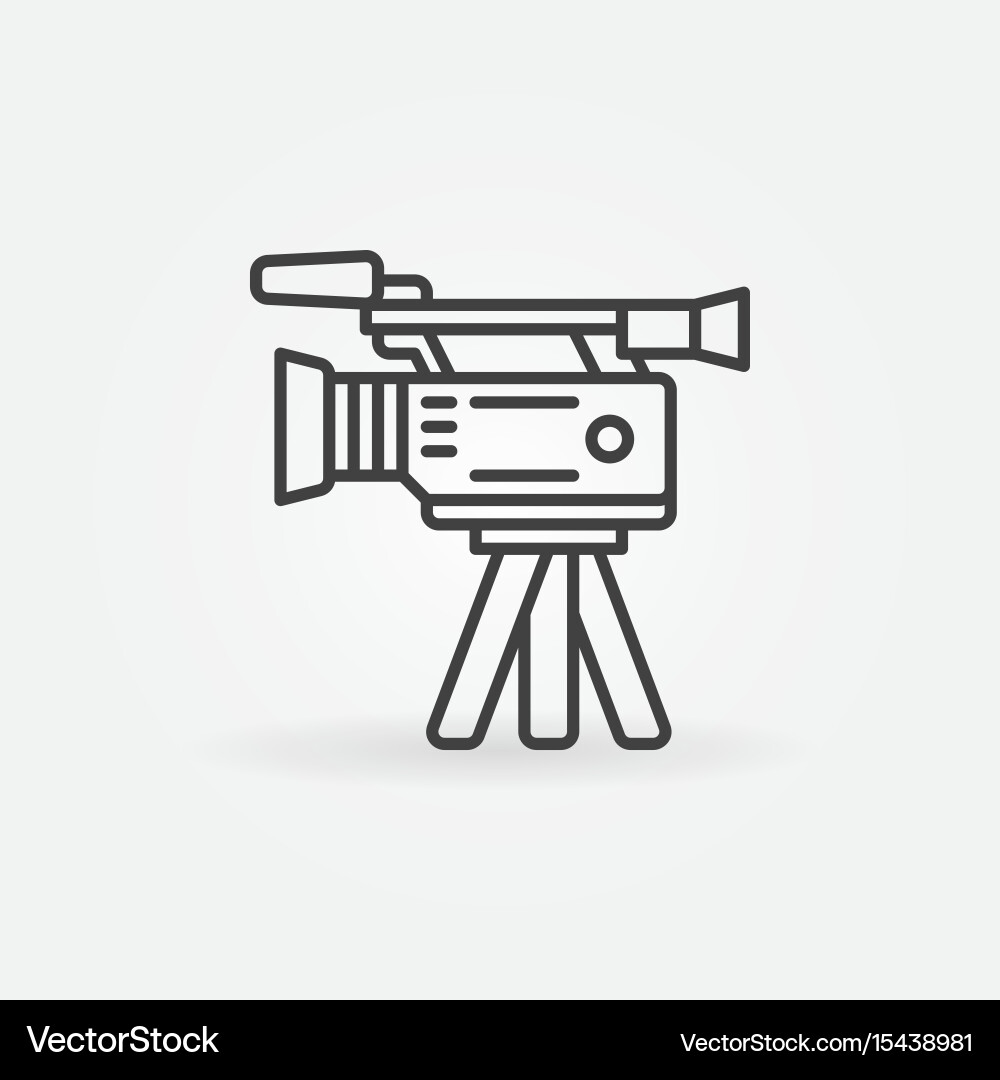 Professional video camera icon Royalty Free Vector Image