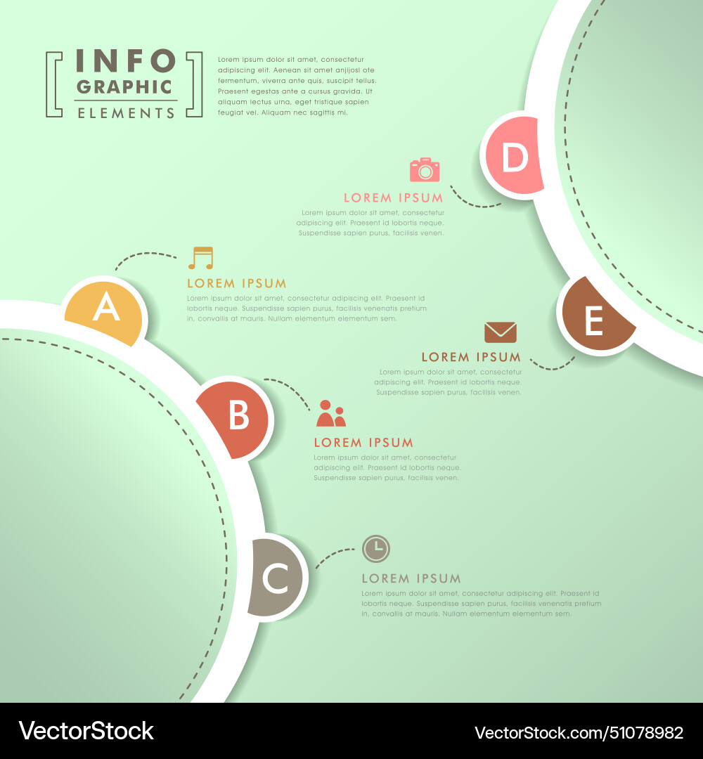 Abstract option infographics Royalty Free Vector Image