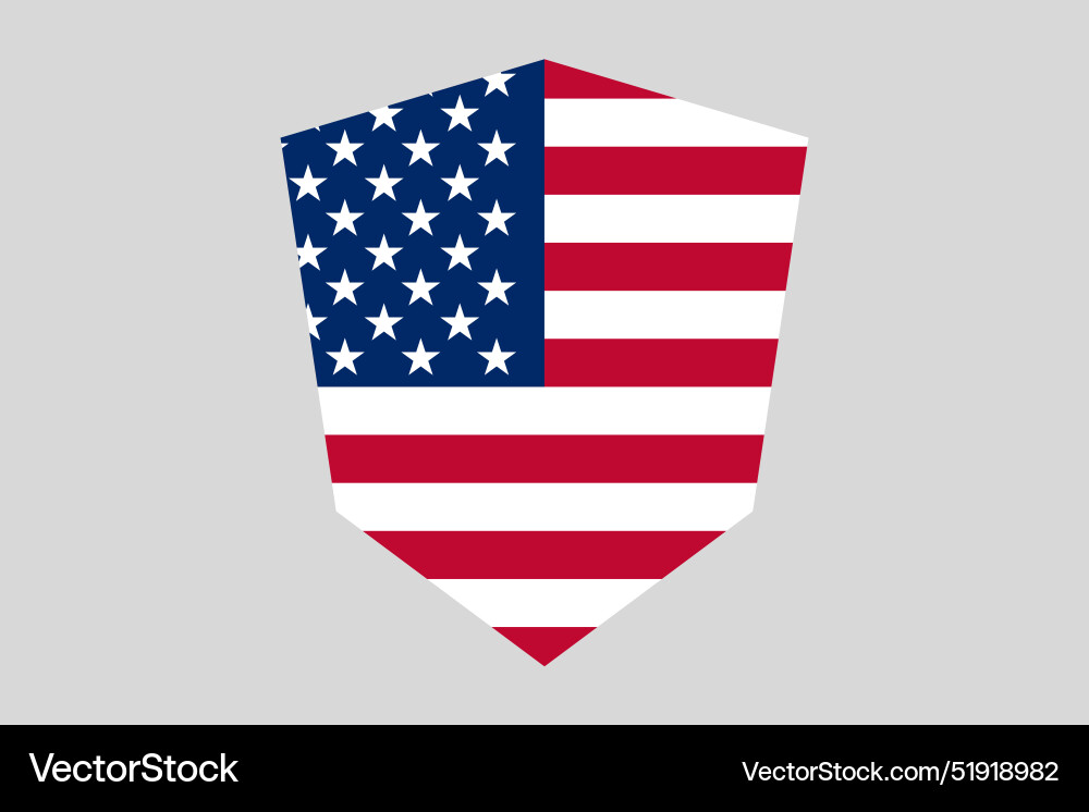 American flag sign Royalty Free Vector Image - VectorStock