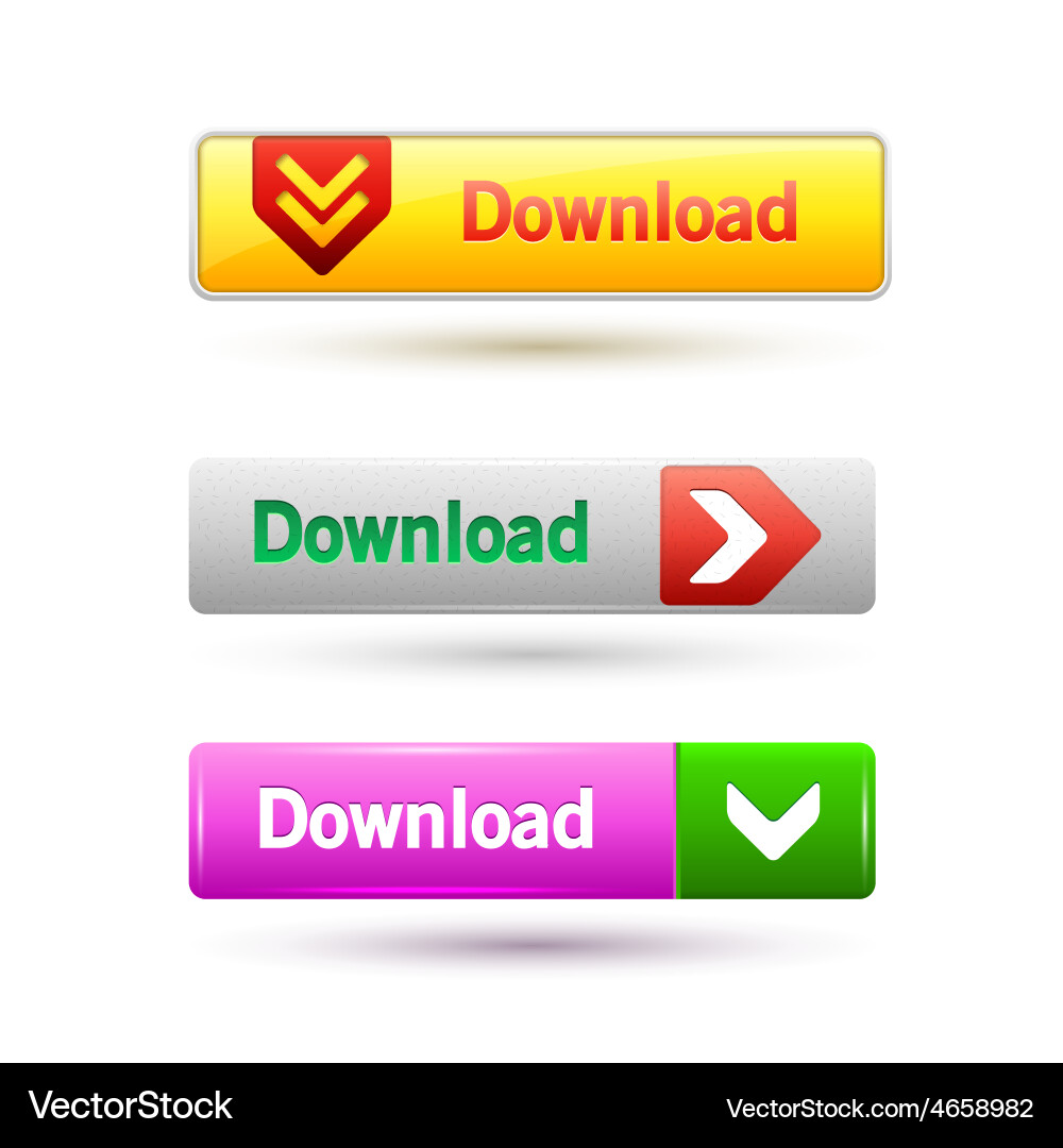 Download buttons Royalty Free Vector Image - VectorStock