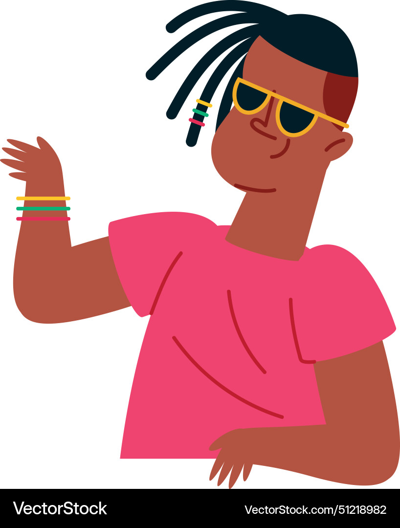 Reggae man portrait Royalty Free Vector Image - VectorStock