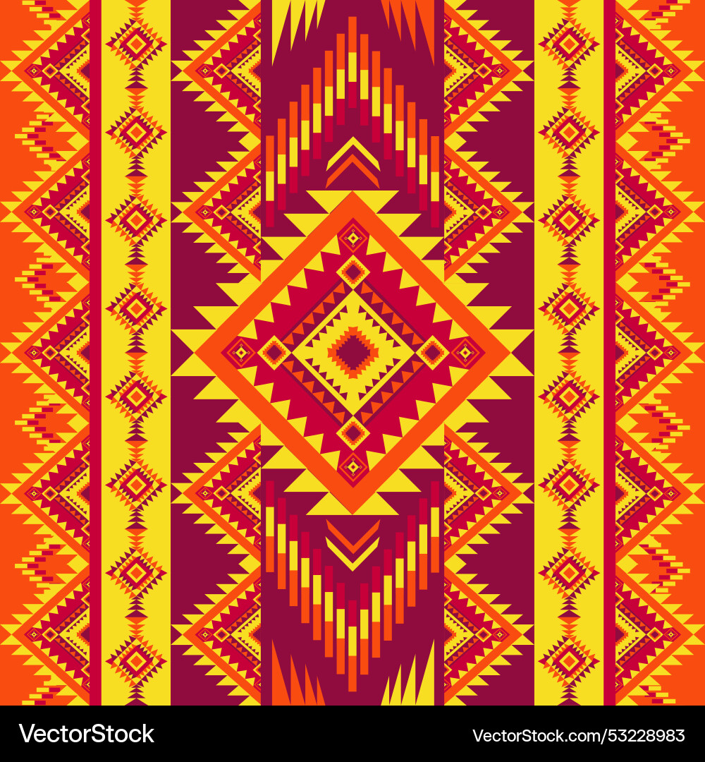 Abstract ethnic tribal native american pattern Vector Image
