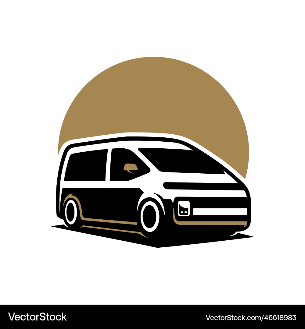 Black and whte car silhouette image Royalty Free Vector