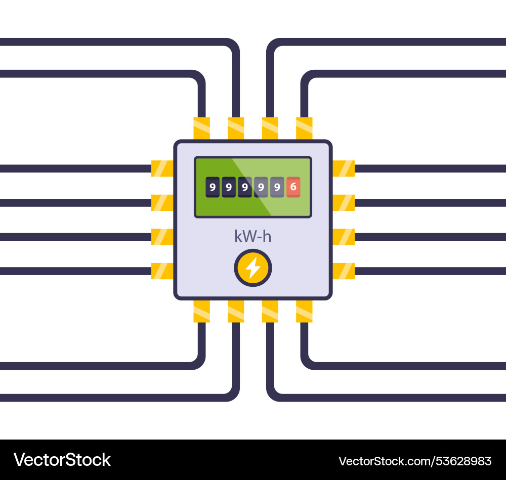 Electrical wiring diagram Royalty Free Vector Image