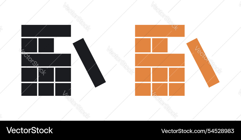Jenga icon Royalty Free Vector Image - VectorStock