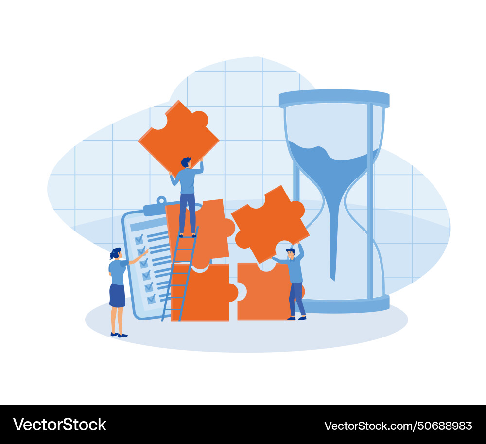 Project management business process and planning Vector Image