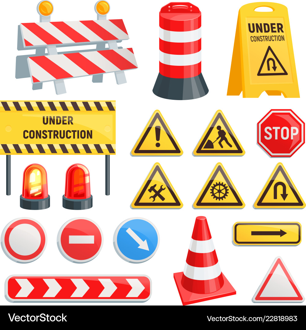 Road barrier street traffic-barrier under Vector Image