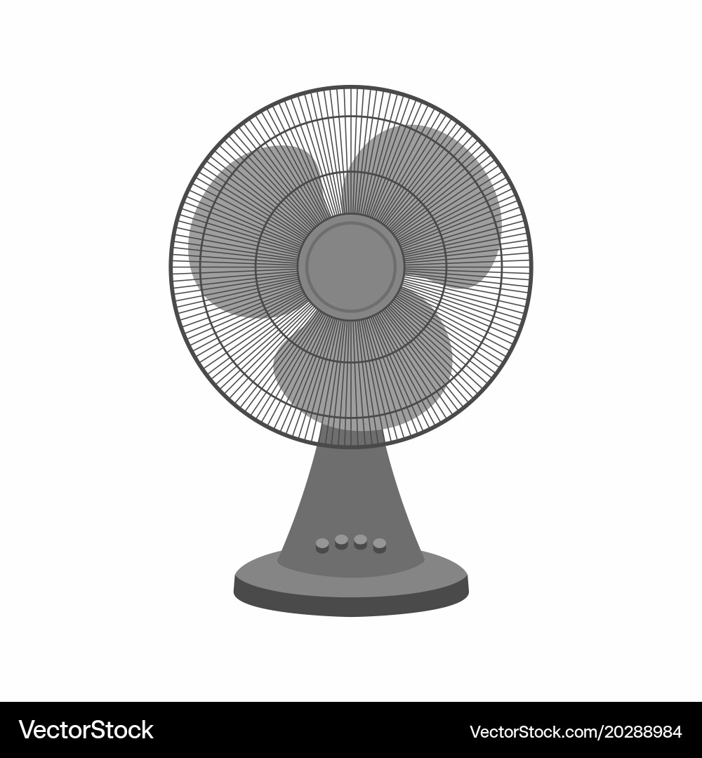 Black table fan Royalty Free Vector Image - VectorStock