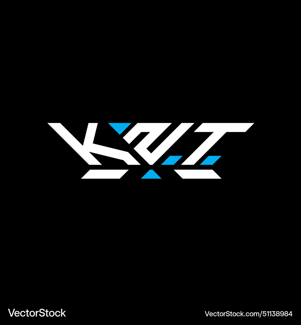 Knt Letter Logo Design Knt Simple And Modern Logo Vector Image