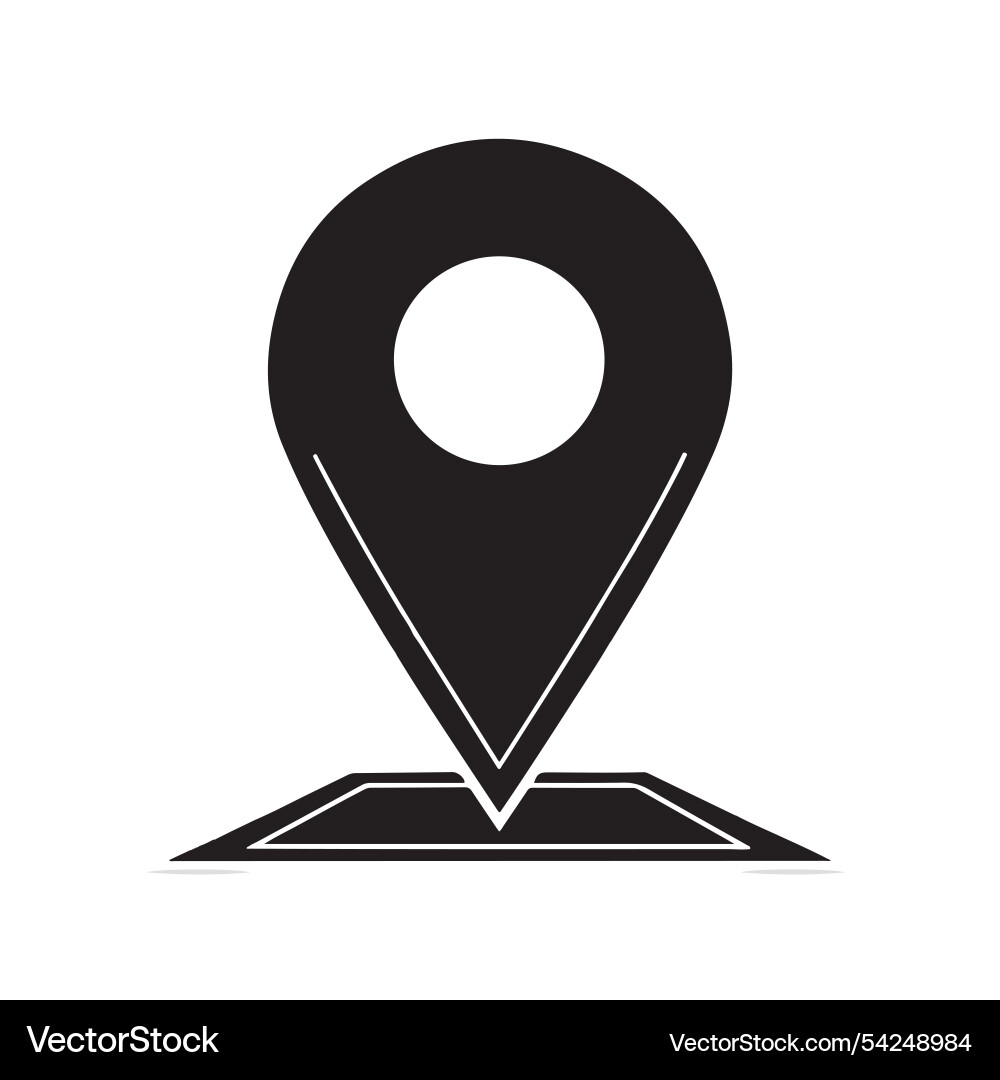 Pin location icon image Royalty Free Vector Image