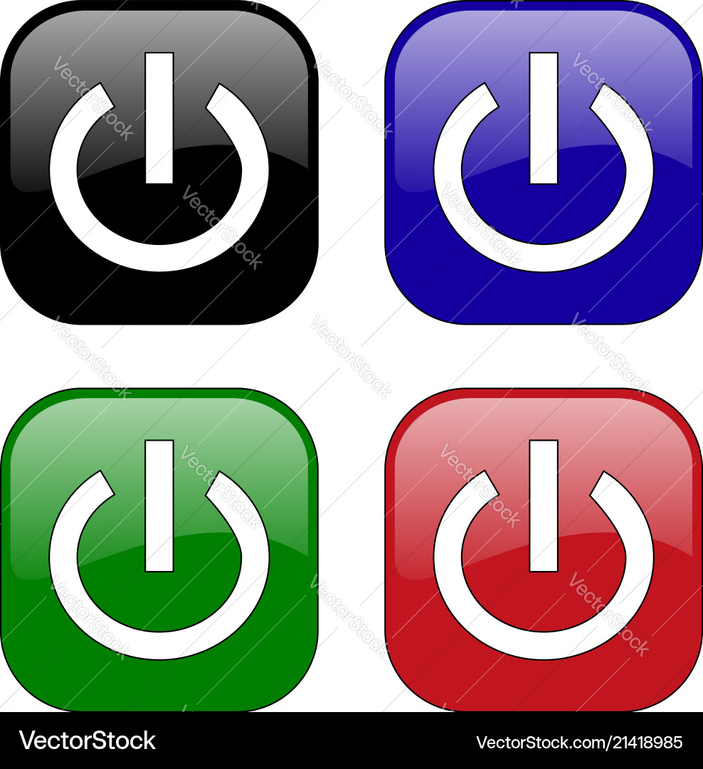 Power button Royalty Free Vector Image - VectorStock